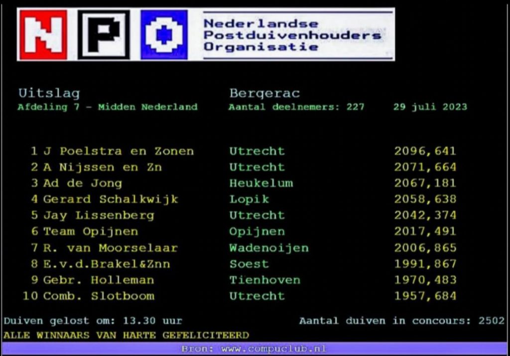 J. Poelstra & Zonen | 1️⃣ teletekst Bergerac van afdeling 7 Midden ...